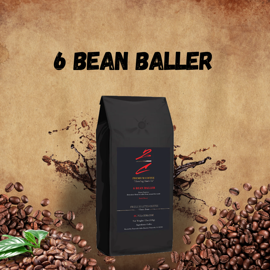 6 Bean Baller Espresso Roast Coffee Beans | 2C Premium Coffee